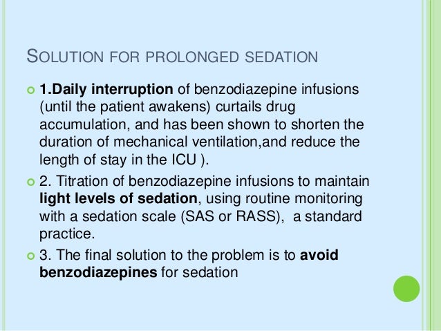 Sedation in icu