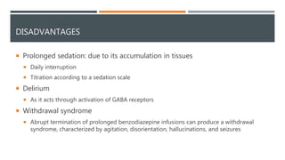Sedation in icu | PPTX