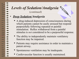 Sedation mandatory education 12 | PPT