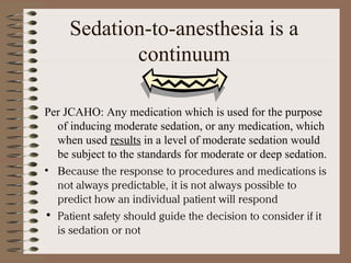 Sedation mandatory education 12 | PPT