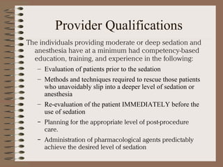 Sedation mandatory education 12 | PPT