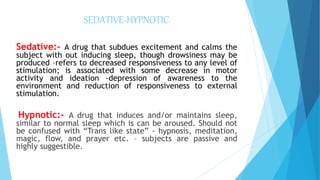Sedative hypnotics | PPTX | Illegal Drugs, Tobacco, eCigarettes, Vaping ...