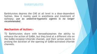 Sedative hypnotics | PPTX