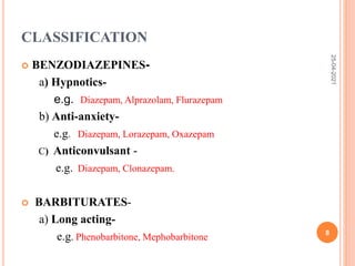 Sedative hypnotics | PPTX