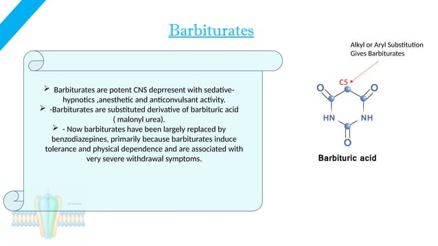 Sedative and Hypnotics including Barbiturates and Benzodiazepines.pptx