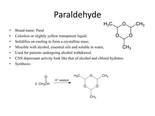 Sedative and hypnotics | PPT