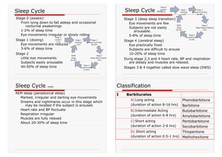 Sedative hypnotic notes | PDF