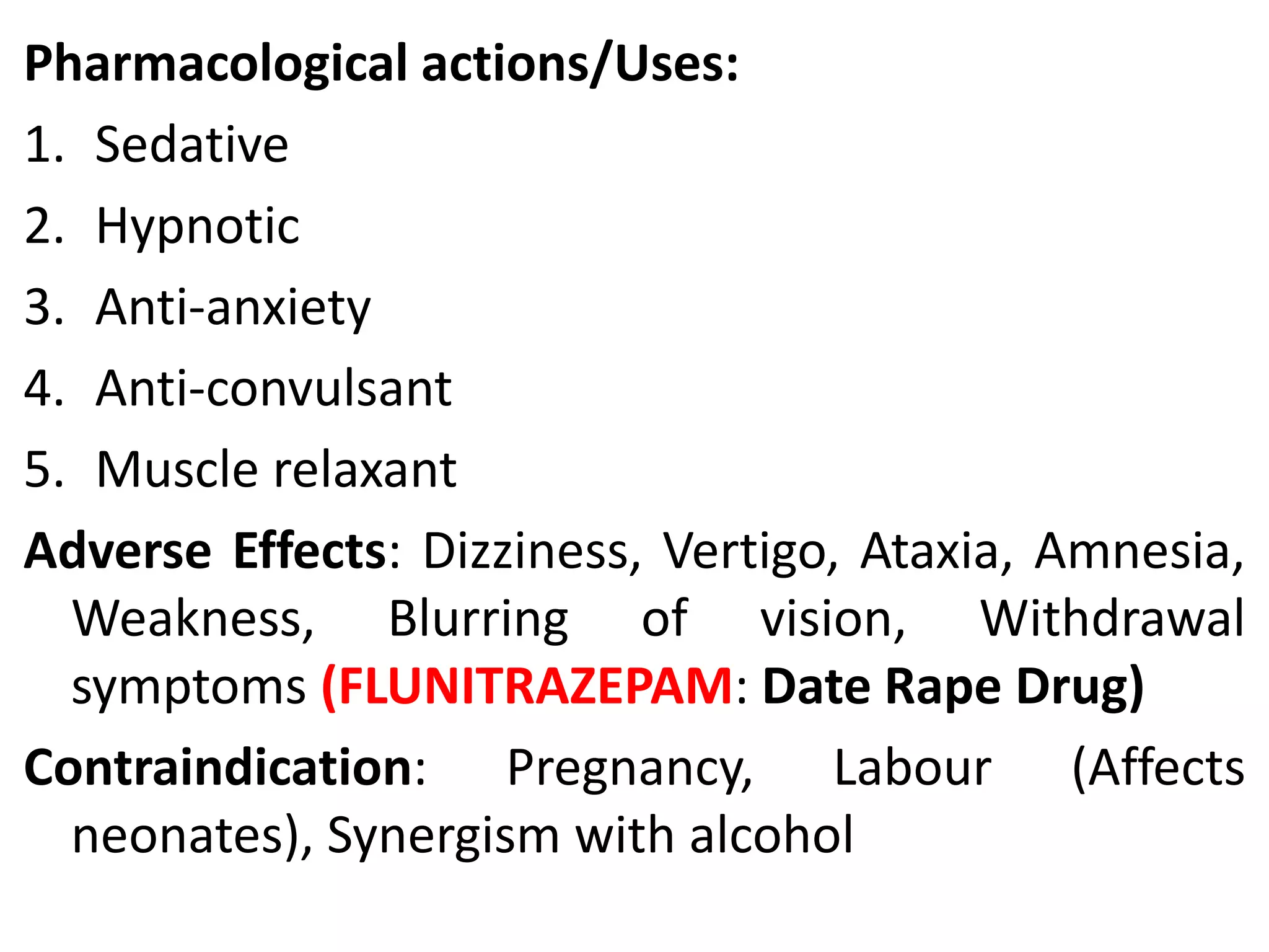 Sedative Hypnotic(Act on gaba, Na, K) | PPTX