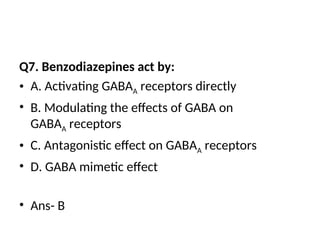 Unit 4 . Sedative & hypnotics.pptttttttt | PPT