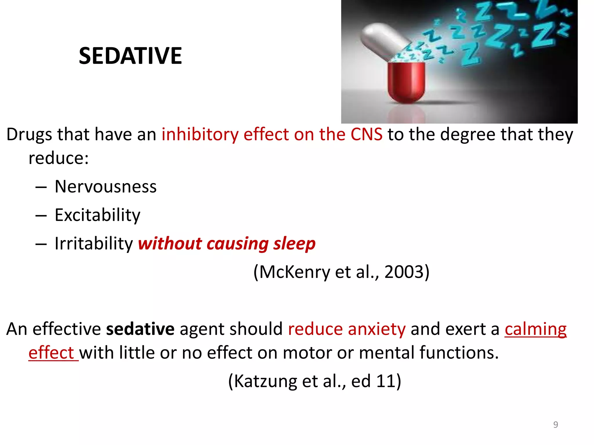 Sedative hypnotics | PPTX