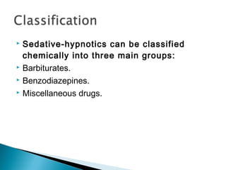 Sedatives and hypnotics | PPT