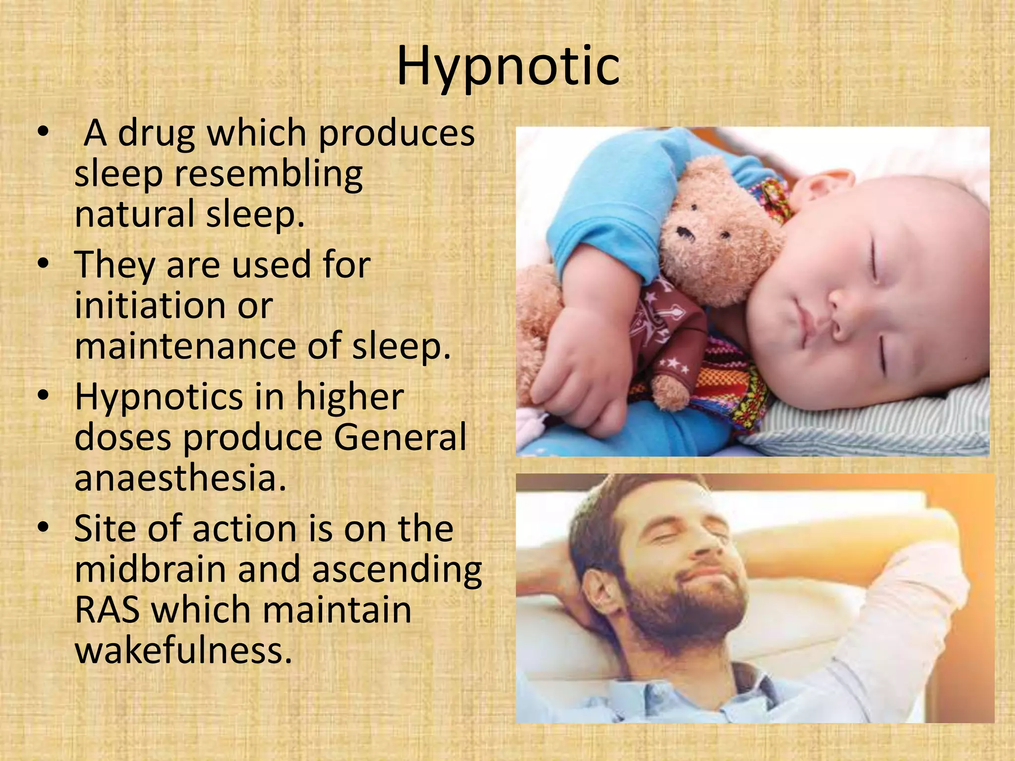 Sedatives and hypnotics | PPTX