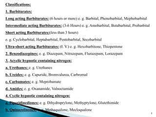 Sedatives and hypnotics | PPTX
