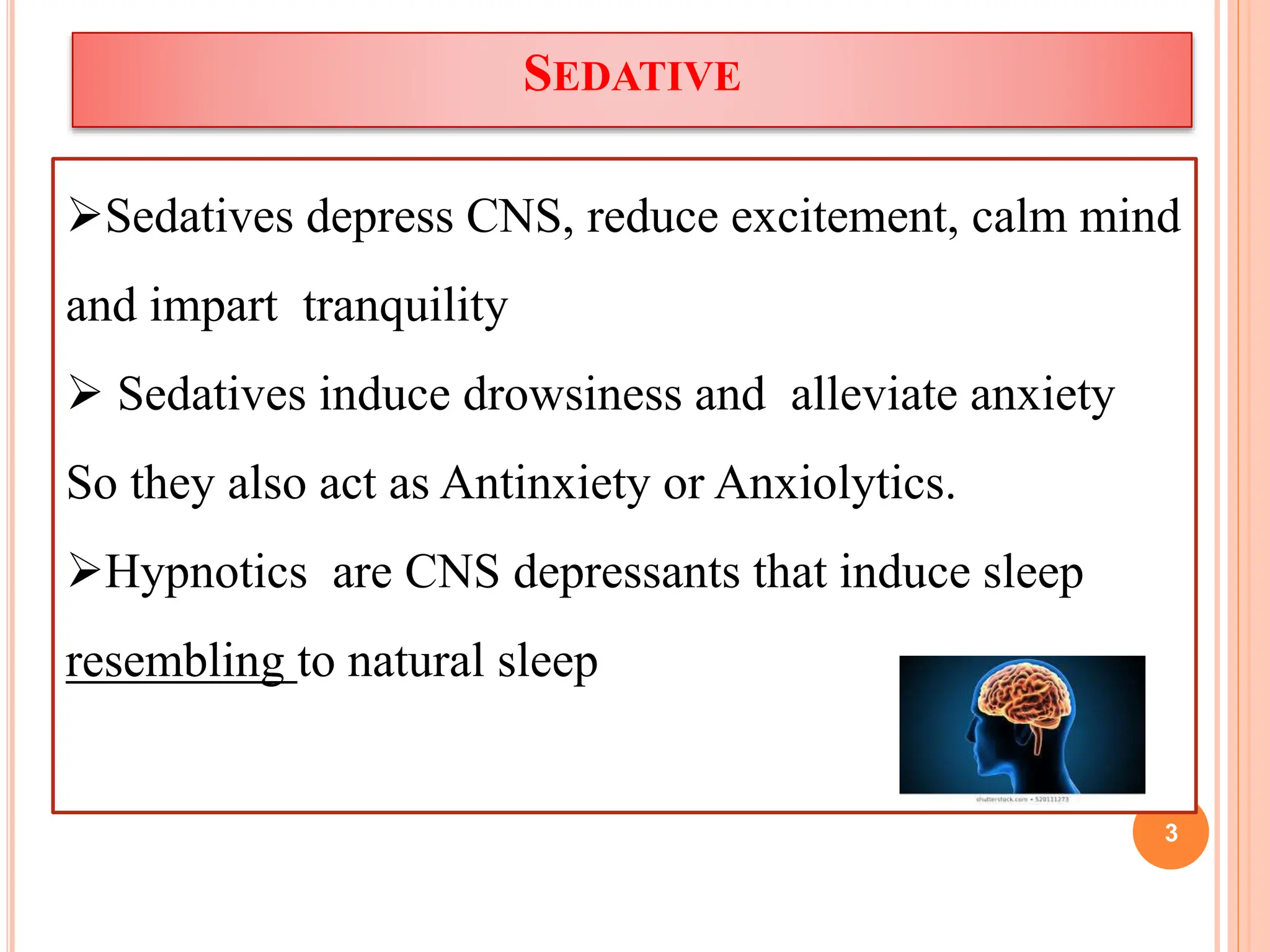 SEDATIVES and HYPNOTICS. | PPTX