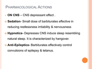 SEDATIVES and HYPNOTICS. | PPT