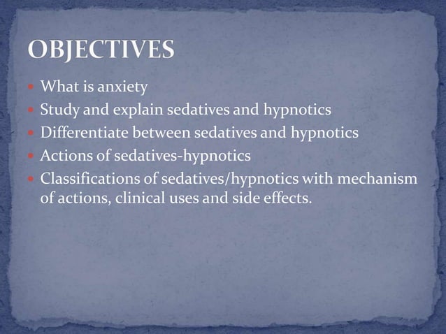 Sedatives and hypnotics (1) | PPTX