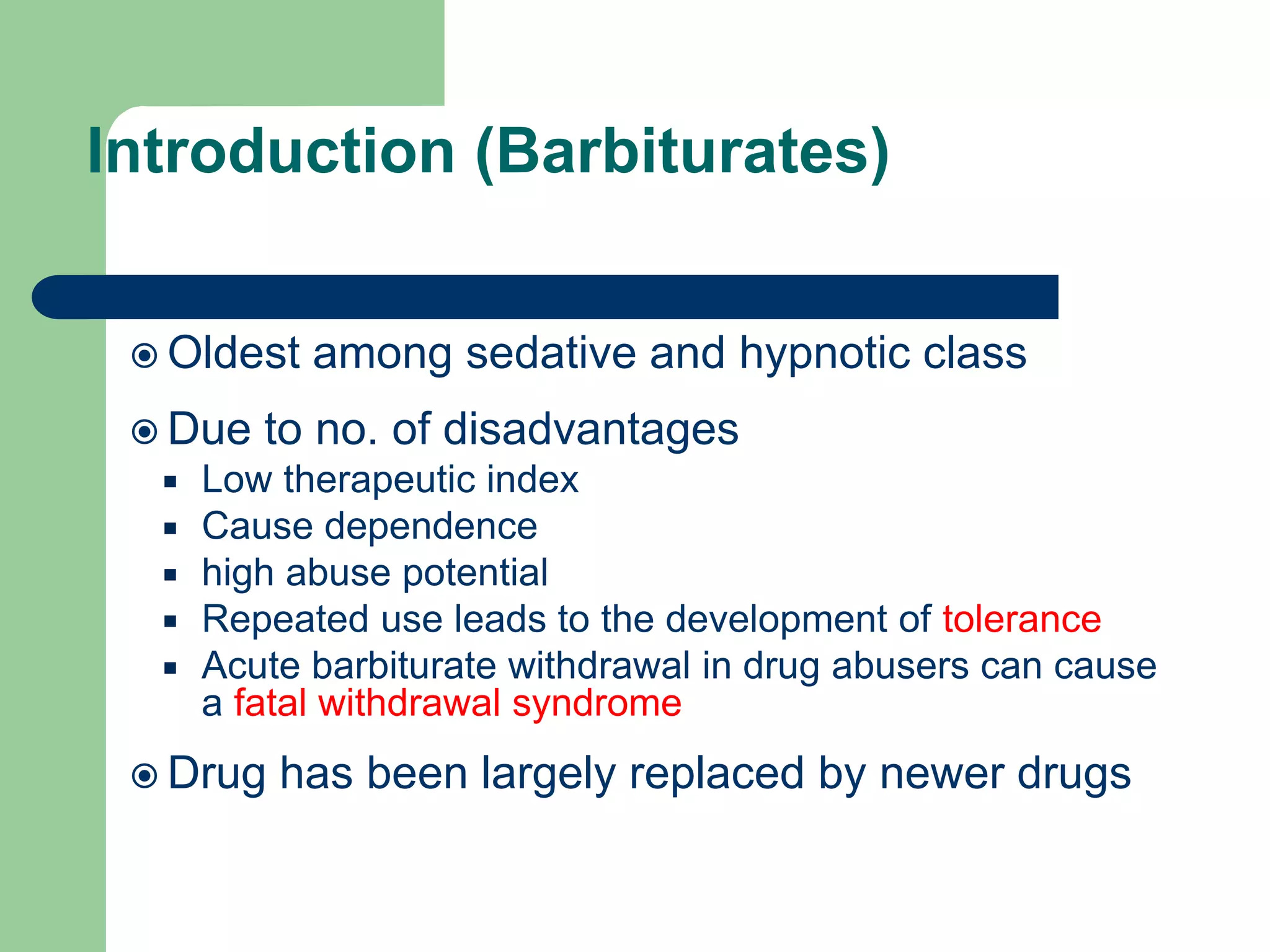 Sedatives and hypnotics drugs ppt by kashikant yadav | PPTX