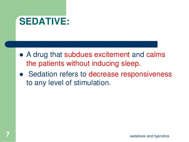 Sedatives and hypnotics drugs ppt by kashikant yadav