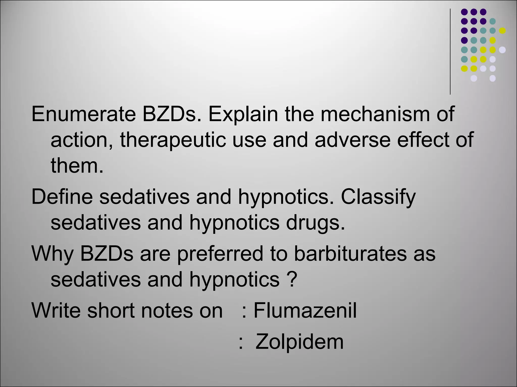 Sedatives and hypnotics | PPT