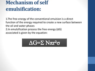 Self emulsifing drug delivary systems (SEDDS) | PPTX