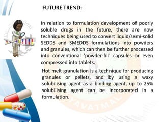 self emulsifying drug delivery system SEDDS | PPTX