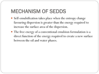 Sedds (self emulsifying drug delivery system) | PDF