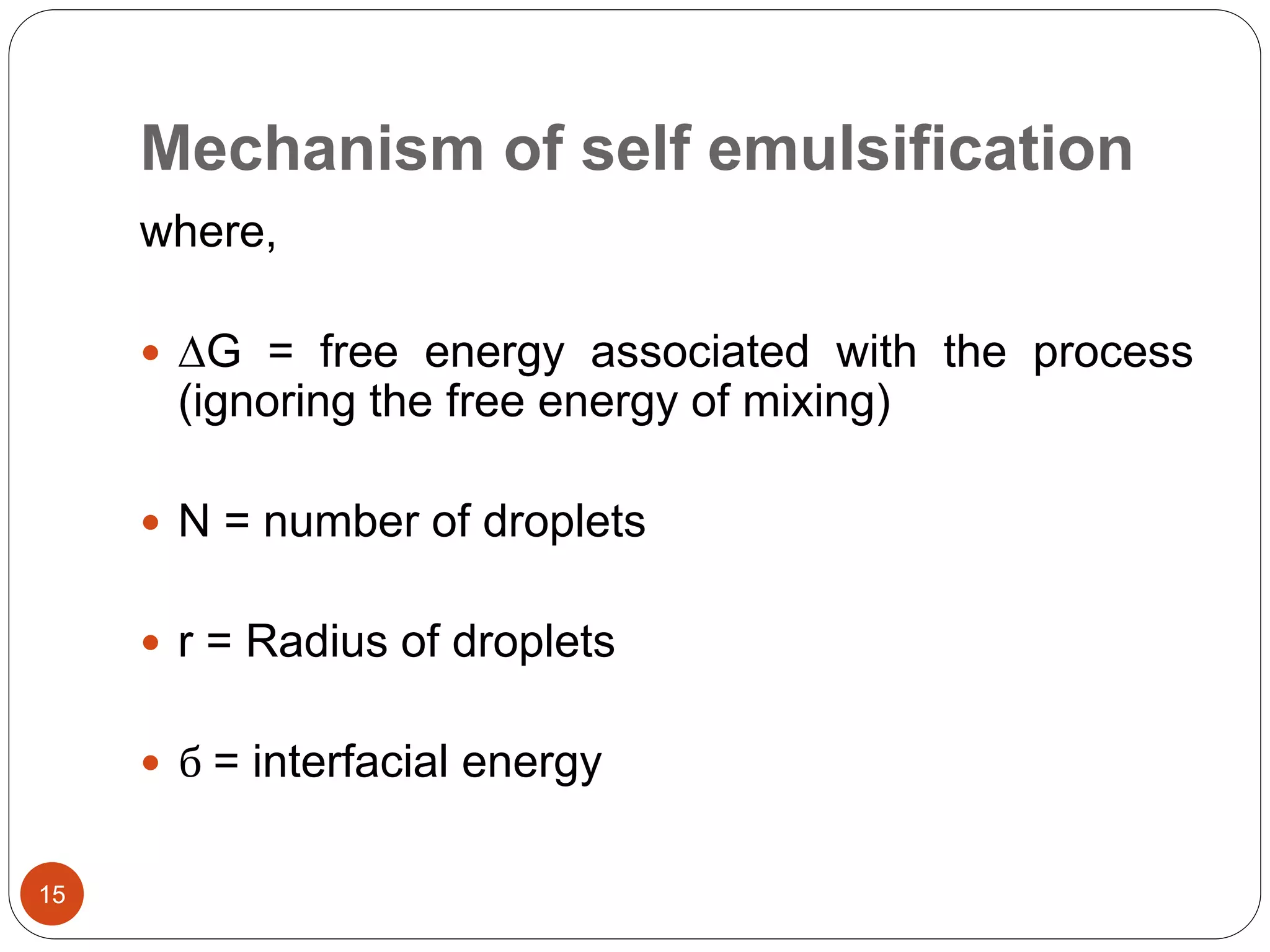 Self Emulsifying Drug Delivery System (SEDDS) | PPTX