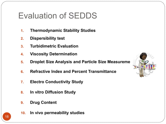 Self Emulsifying Drug Delivery System (SEDDS) | PPTX | Chemistry | Science