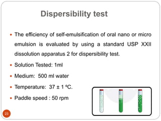 Self Emulsifying Drug Delivery System (SEDDS) | PPTX