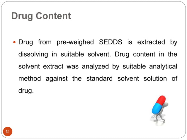 Self Emulsifying Drug Delivery System (SEDDS) | PPTX | Chemistry | Science