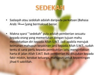 Sedekah dan Infak | PPTX