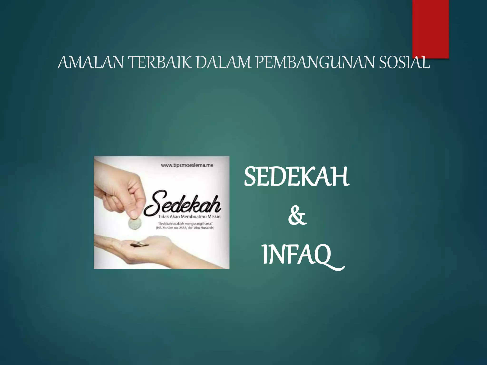 Sedekah dan infaq | PPTX
