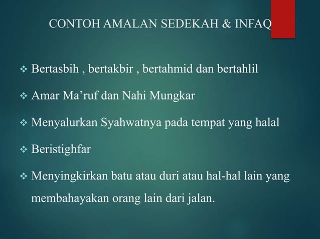 Sedekah dan infaq | PPTX