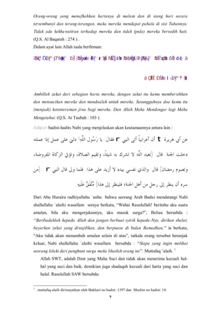 Sedekah infak keutamaannya | PDF