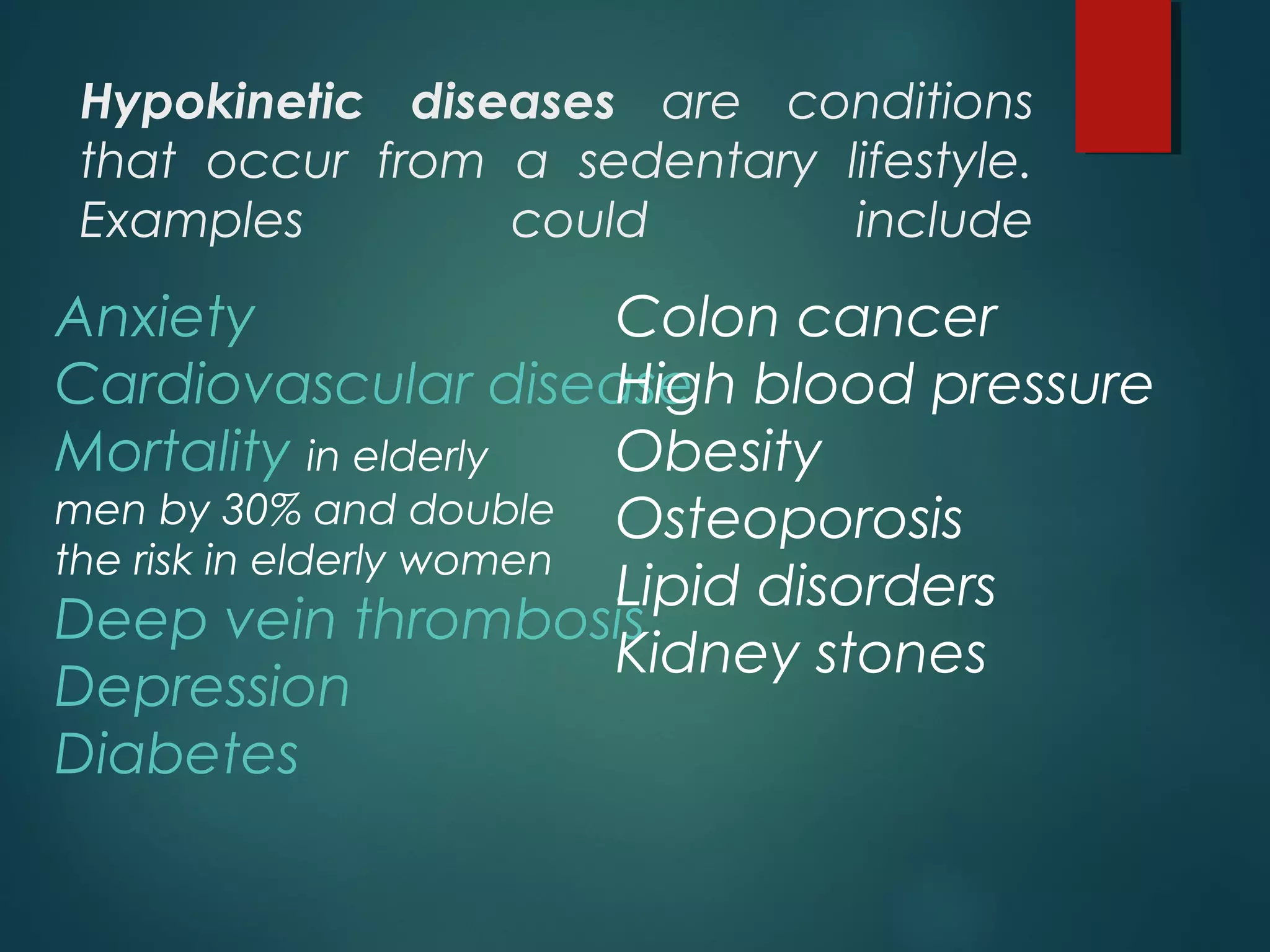 health threats of sedentary lifestyle and its management. | PPT