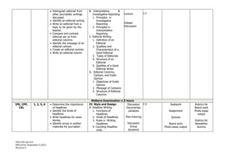 Campus Journalism. This is a syllabus for Campus Journalism | DOCX