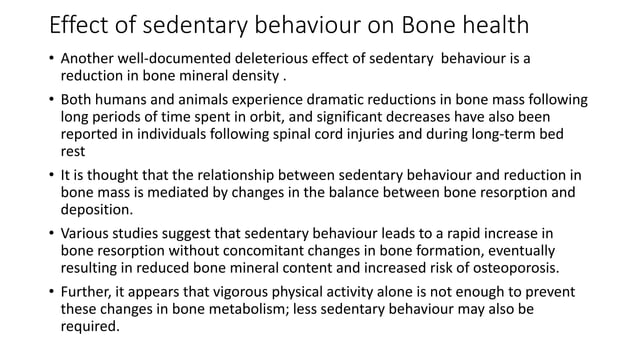 Physiological Consequences of Sedentary lifestyle | PPTX | Endocrine ...