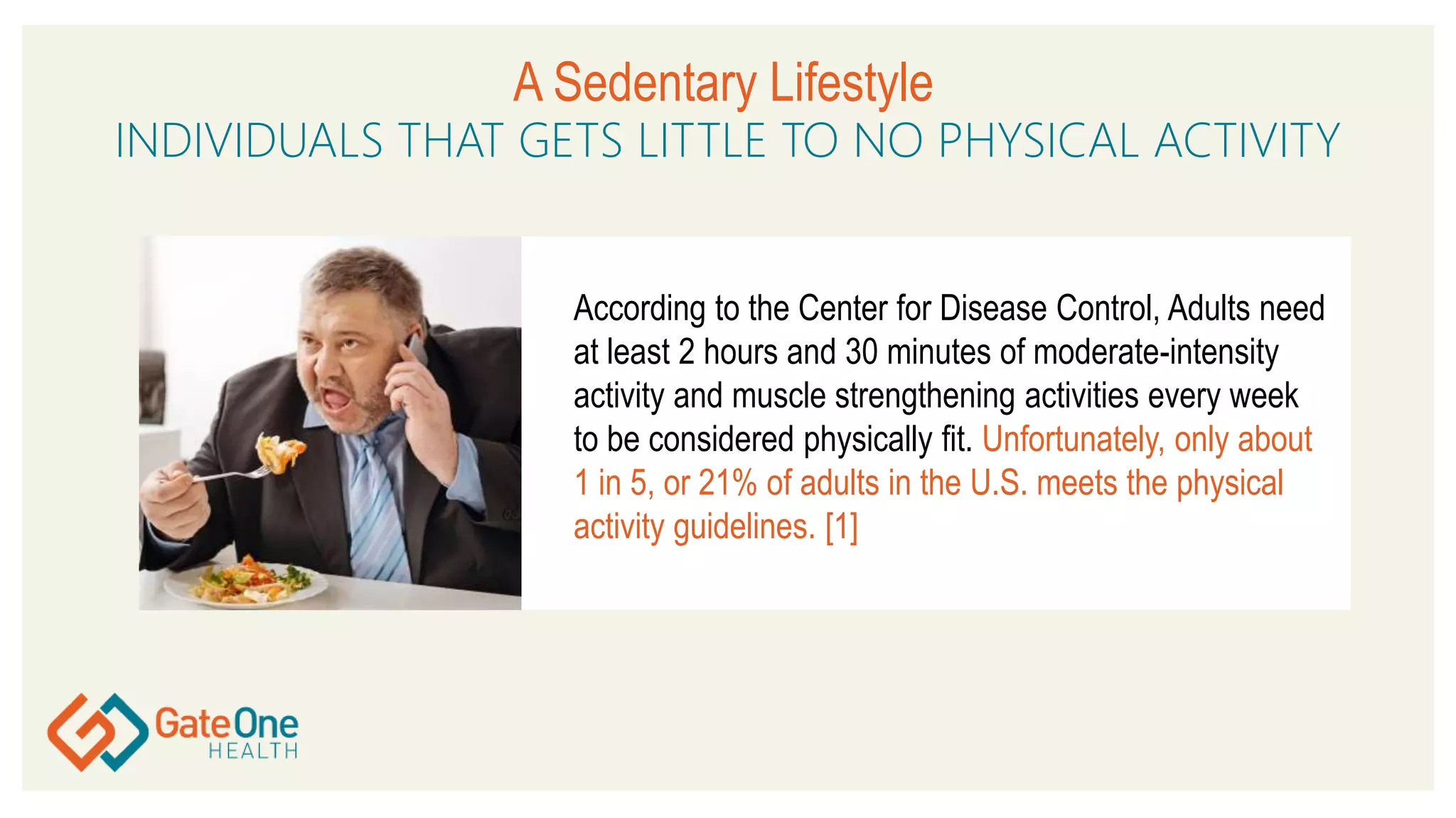 Sedentary workers and the cost to employers | PPTX