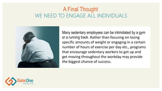 Sedentary workers and the cost to employers | PPTX