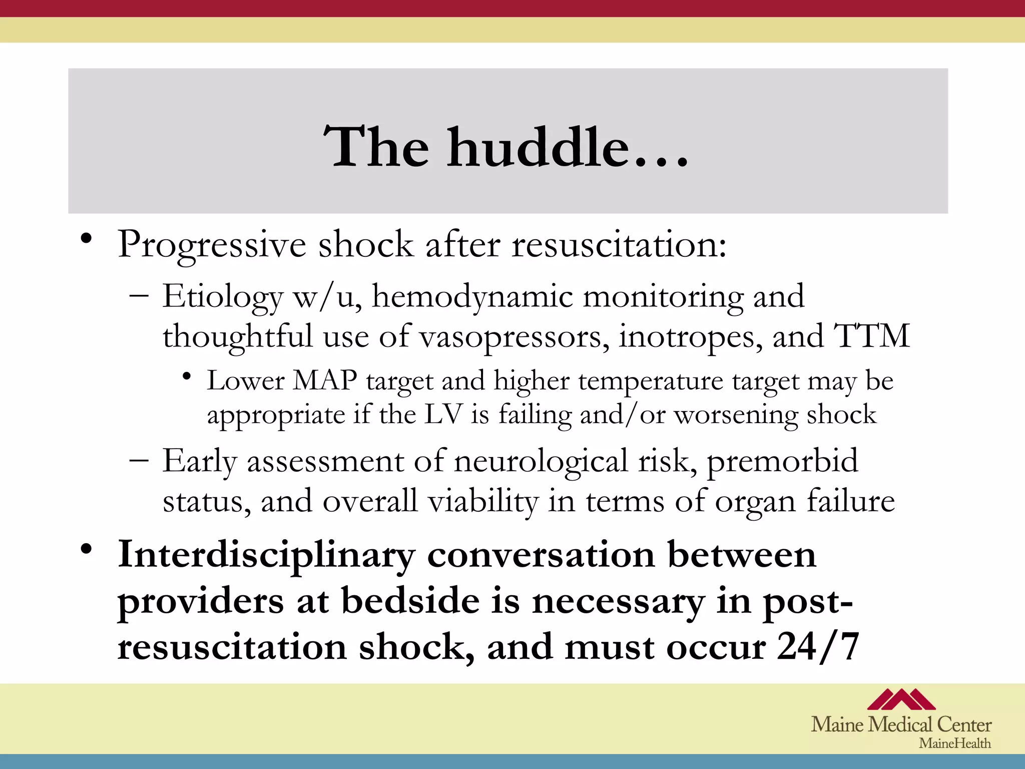 Hemodynamic Management afer Cardiac Arrest | PPT