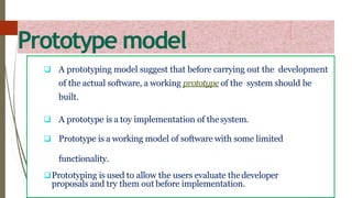 Types of Software life cycle | PPTX