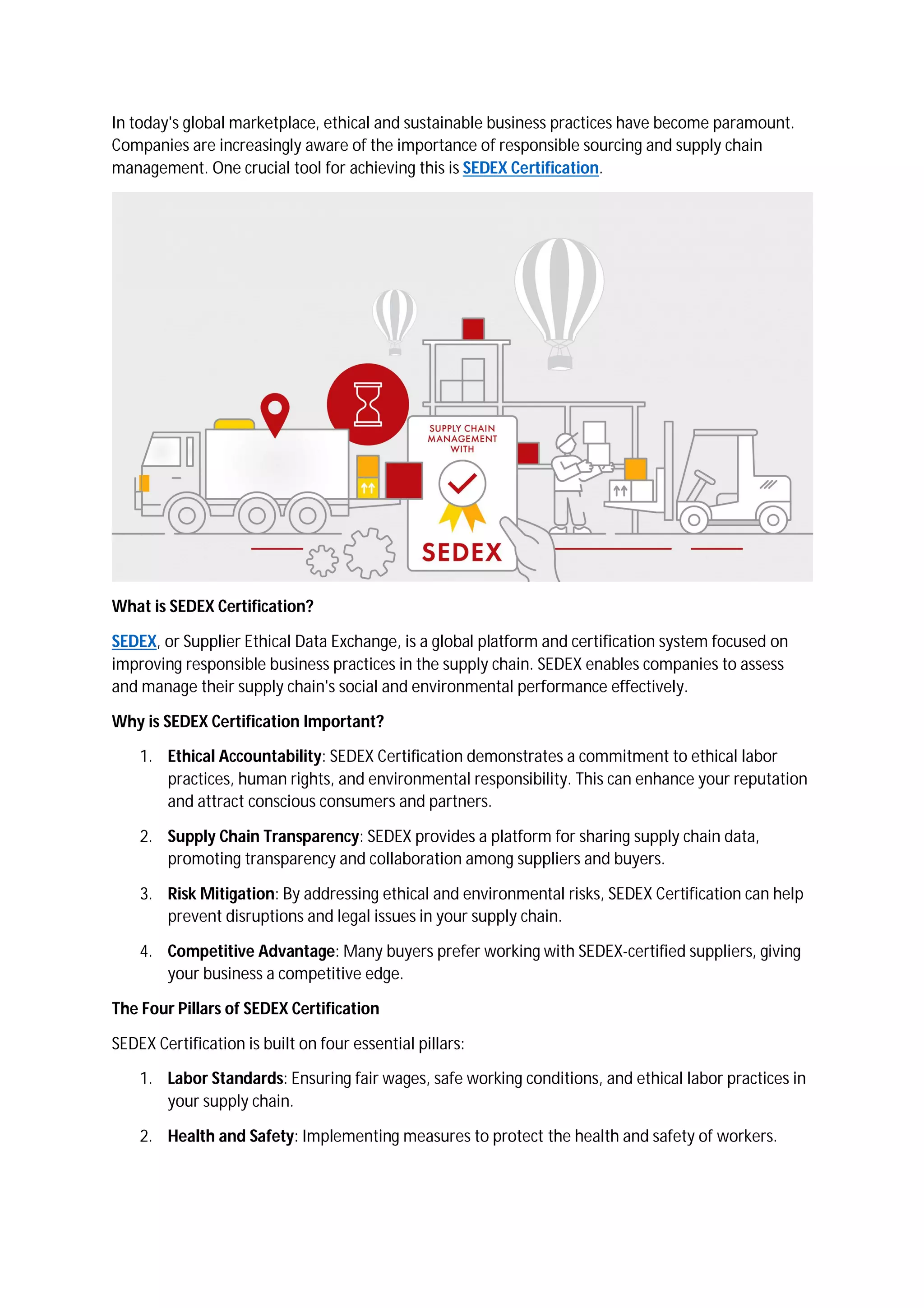 SEDEX Certification What is it and why is it important..pdf