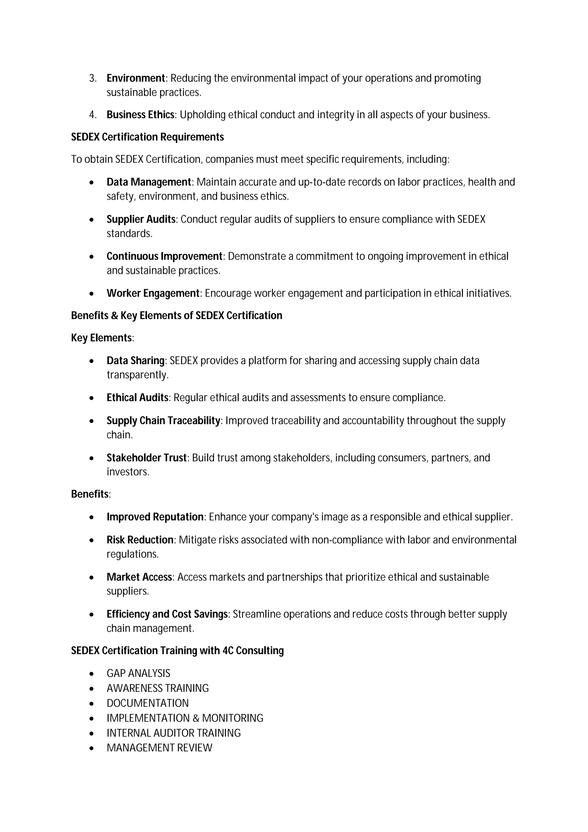 SEDEX Certification What is it and why is it important..pdf