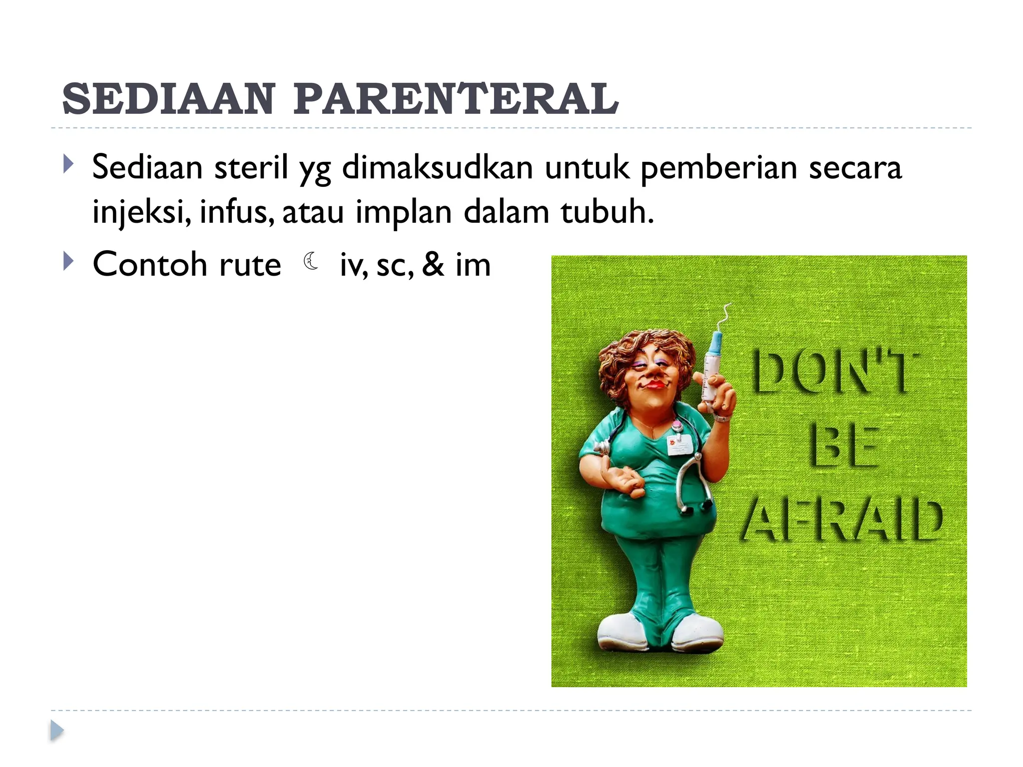 sediaan-parenteral zat pembawa pada sediaan steril | PPTX