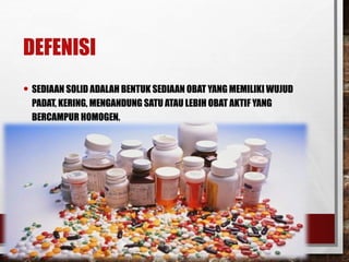 Teknologi Sediaan-Solid Farmasi. Poltekkes Kemenkes Surakarta | PPTX