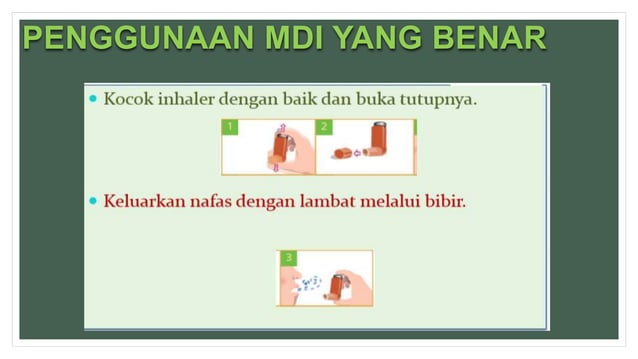 Sediaan inhalasi di farmasi rumah sakit I | PPTX