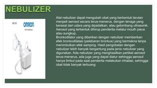 Sediaan inhalasi di farmasi rumah sakit I | PPTX