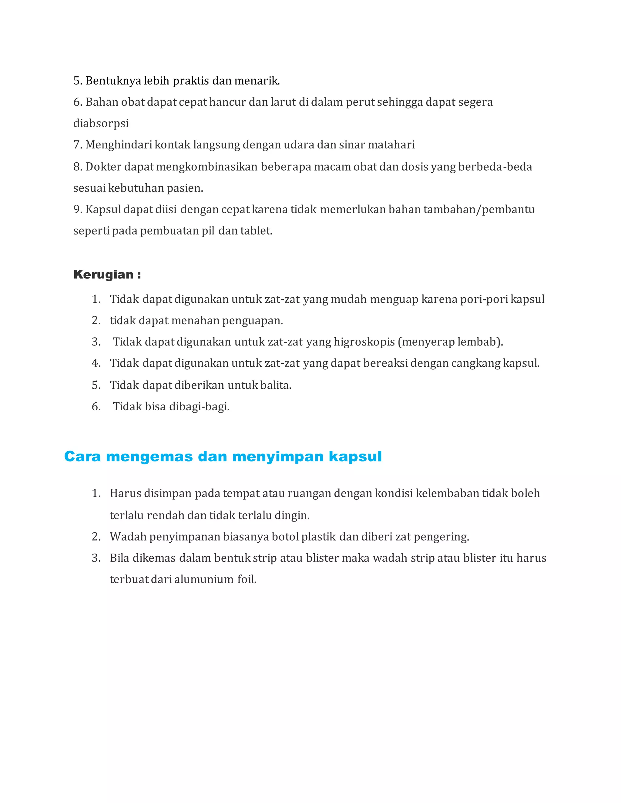 Sediaan kapsul | DOCX