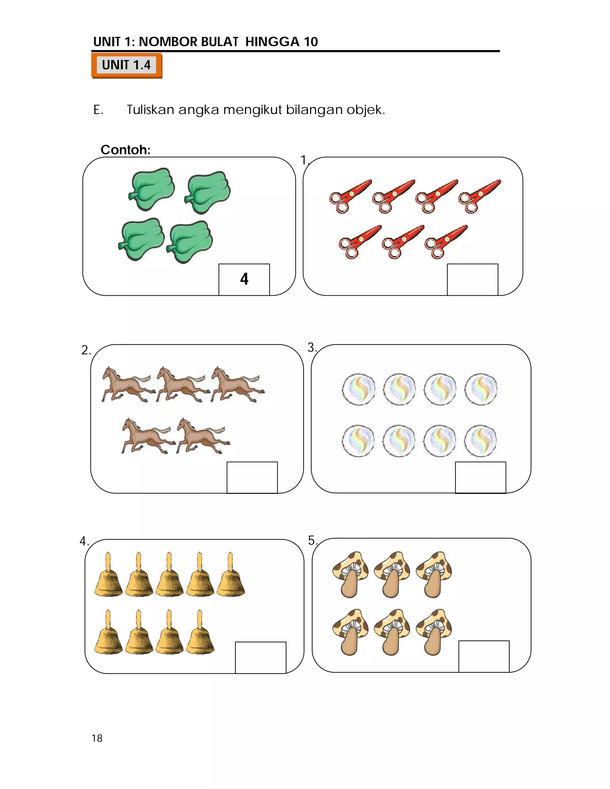 Modul Numerasi Murid Tahun 1-Nombor Bulat Hingga 10 | PDF