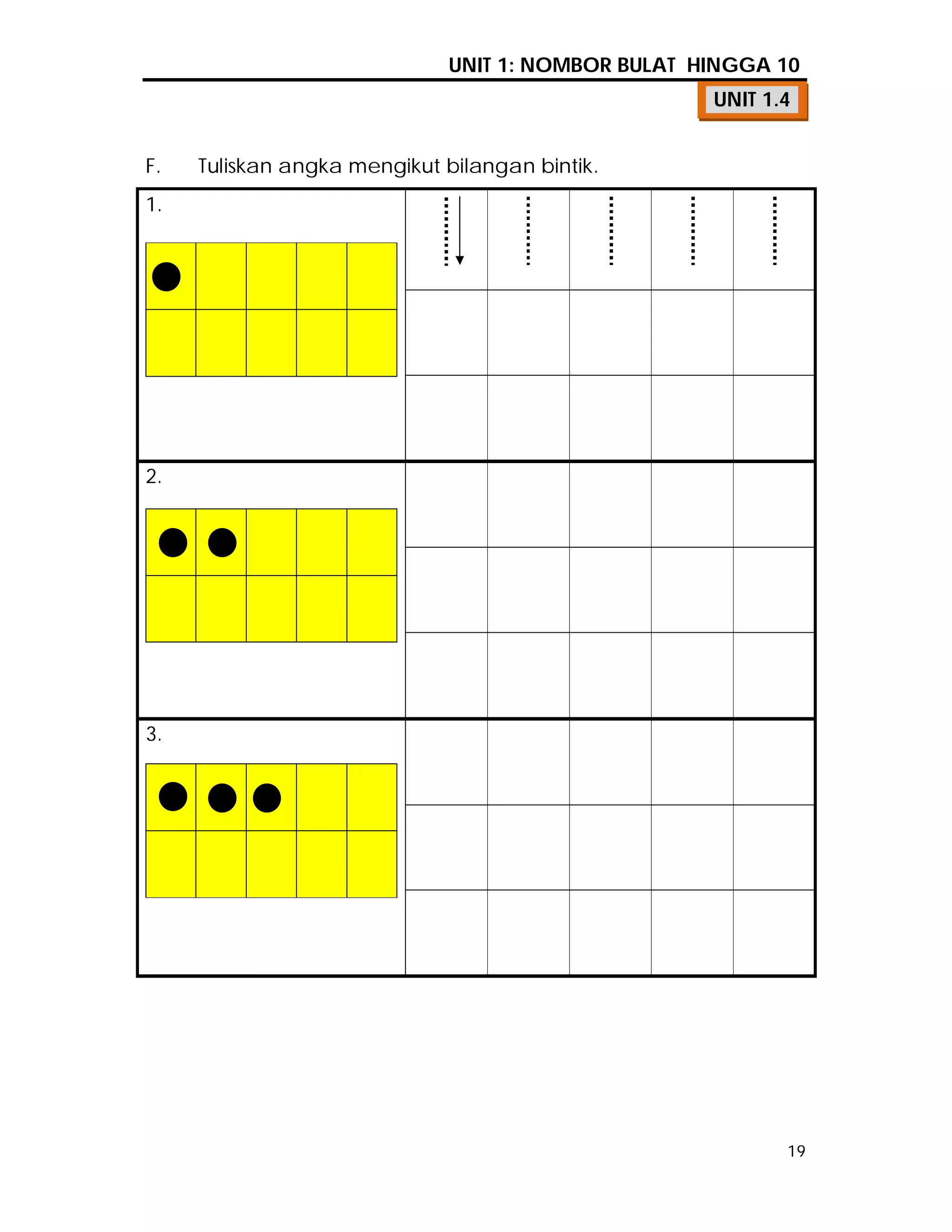 Modul Numerasi Murid Tahun 1-Nombor Bulat Hingga 10 | PDF